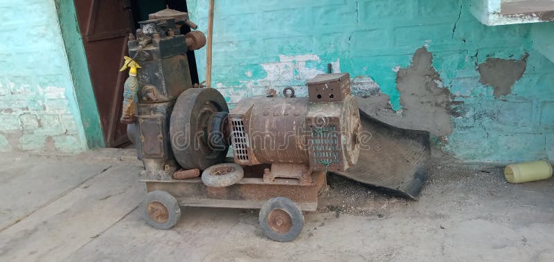 Old Generator, Disel Generator for Electrical Work Stock Photo - Image ...