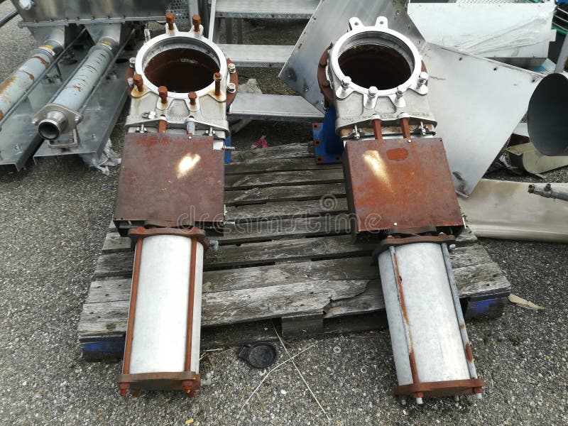 Old Generators and Industrial Equipment for Scrap Stock Photo - Image ...