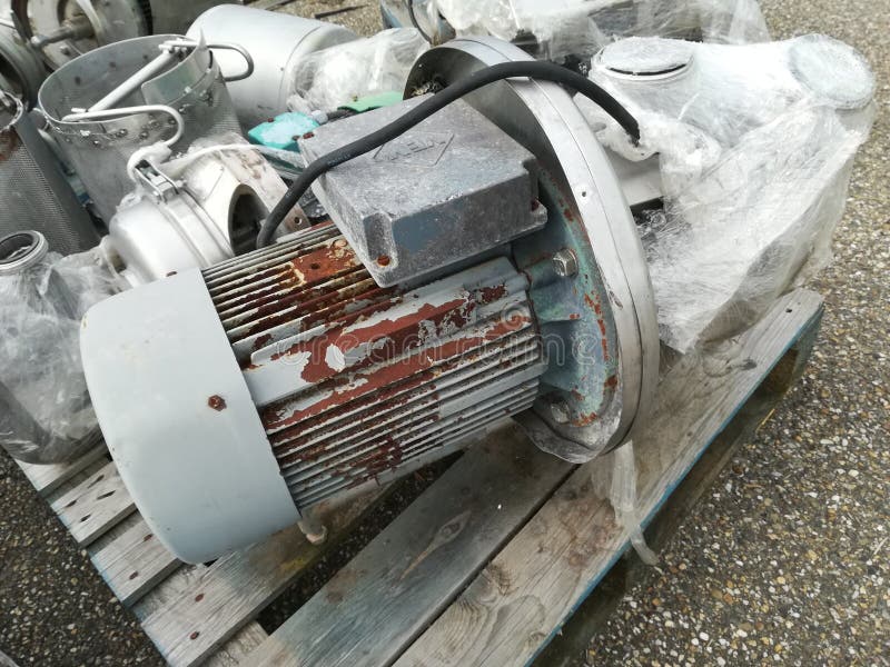 Old Generators and Industrial Equipment for Scrap Stock Image - Image ...