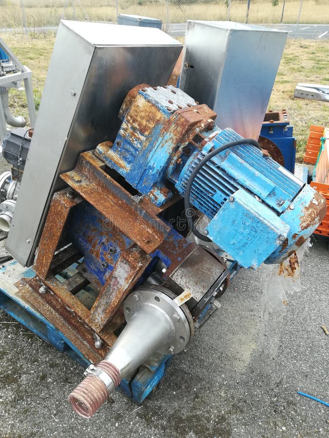 Old Generators and Industrial Equipment for Scrap Stock Image - Image ...