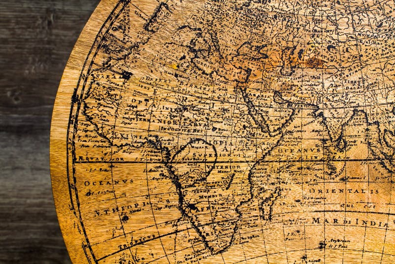 Old Geographic Map of the World Stock Photo - Image of atlas, continent ...