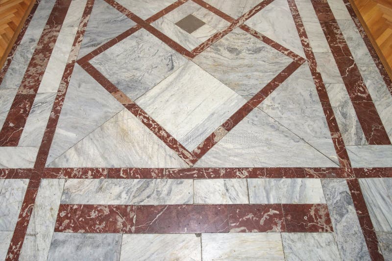 Old Geometric Pattern Surface of Marble Floor Stock Photo - Image of ...