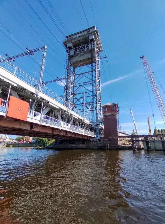Old German Bridge in Kaliningrad Stock Image - Image of port ...