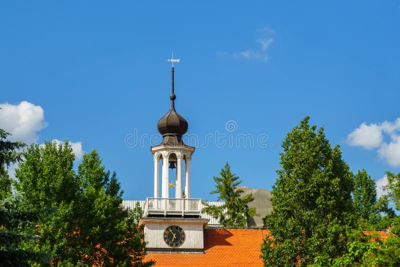 German Chapel in Wintertime Stock Image - Image of medieval, street ...