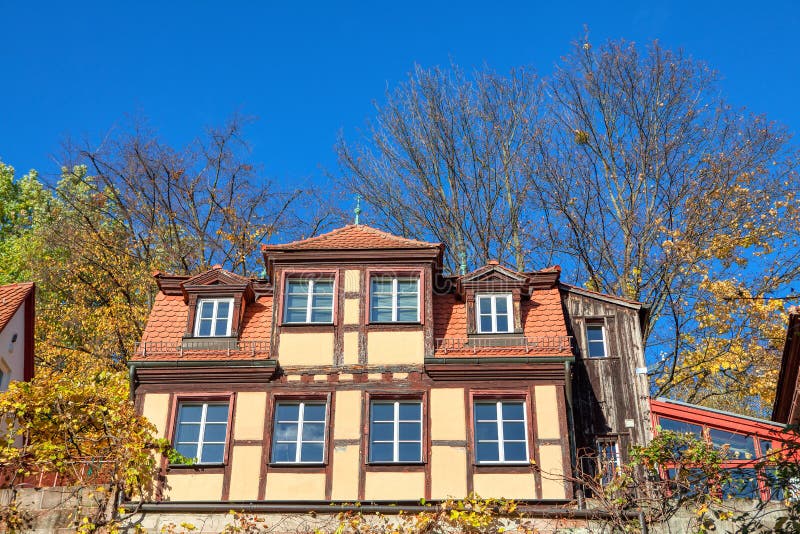 Old german cottage stock image. Image of front, building - 165787789
