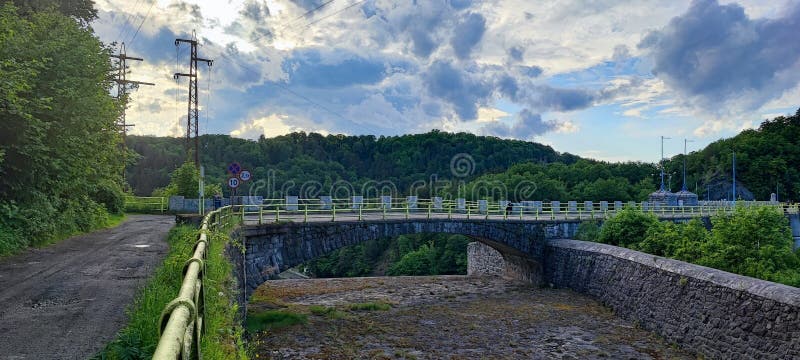 Old German Dam in the Polish Mountains Editorial Photography - Image of ...