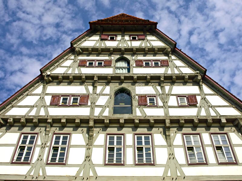 Old german house stock image. Image of tradional, middle - 13664015