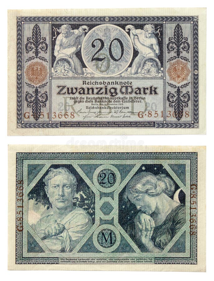 Old German Money stock photo. Image of finance, face - 19927814