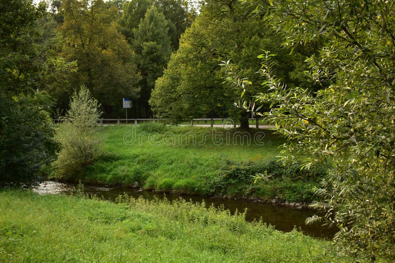 Old german river stock photo. Image of park, water, river - 106390974