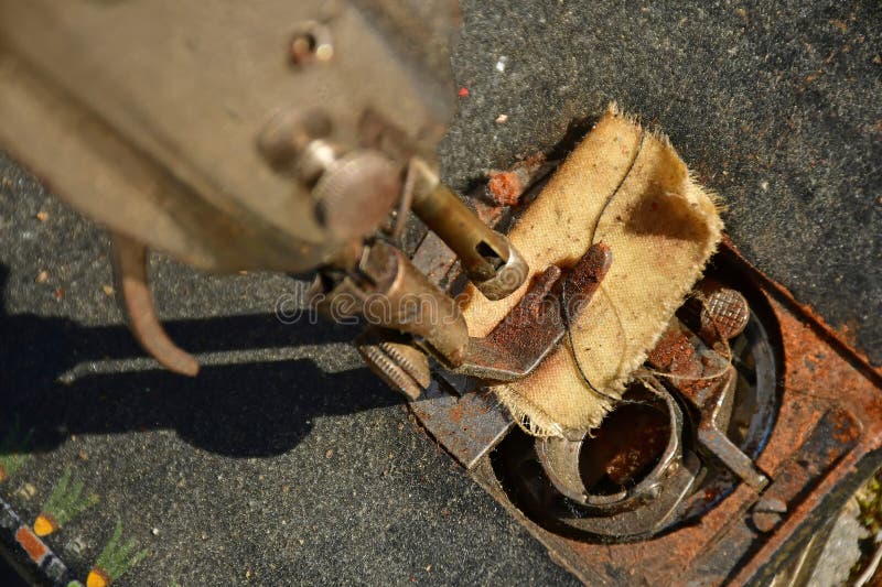 Old German Singer Sewing Machine Stock Photo - Image of vintage ...