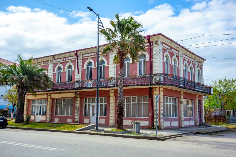 Old German Style Brick House in Poti, Georgia Stock Photo - Image of ...