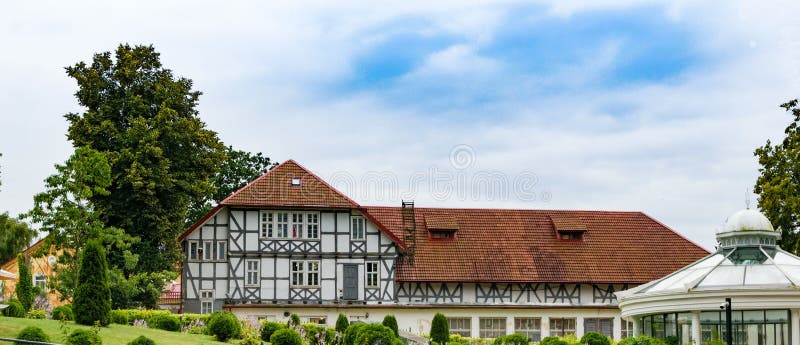 German Villa in Autumn Scenery Stock Photo - Image of colors, season ...