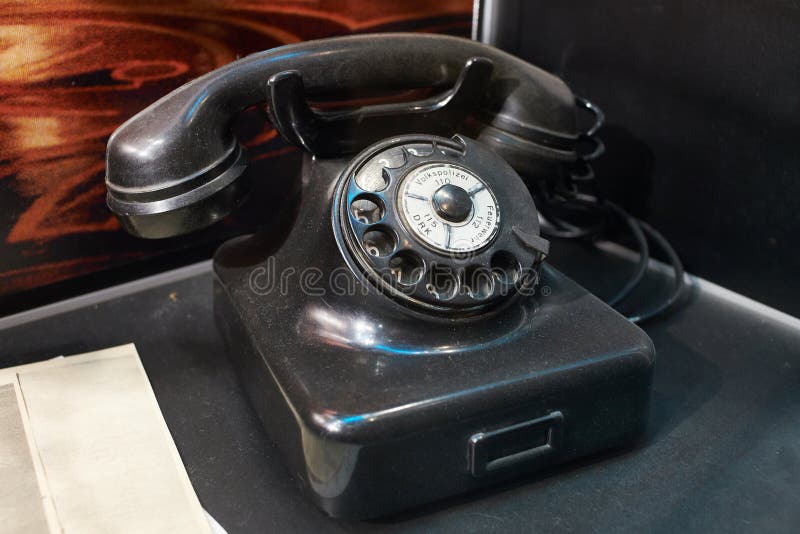 Old german vintage phone stock photo. Image of life, communication ...