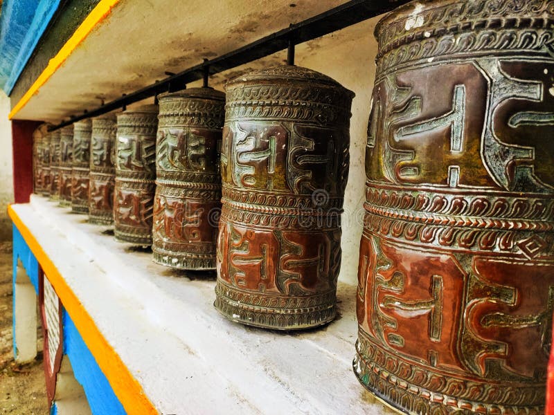 The Old Ghoom Monastery Praying Wheels Editorial Photography - Image of ...