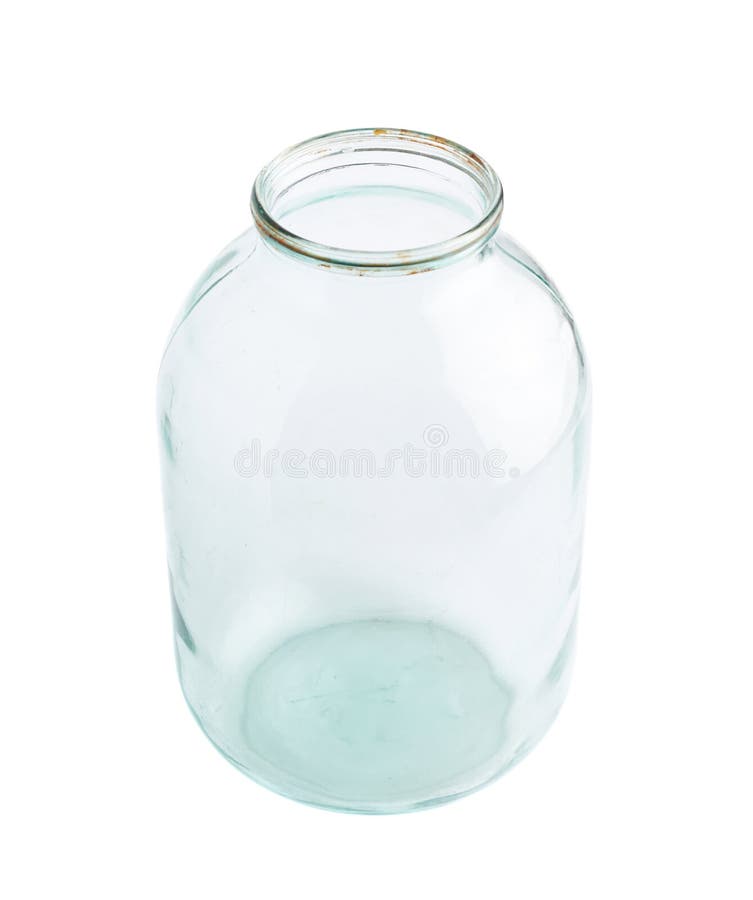 Old glass jar isolated stock image. Image of background - 51705901
