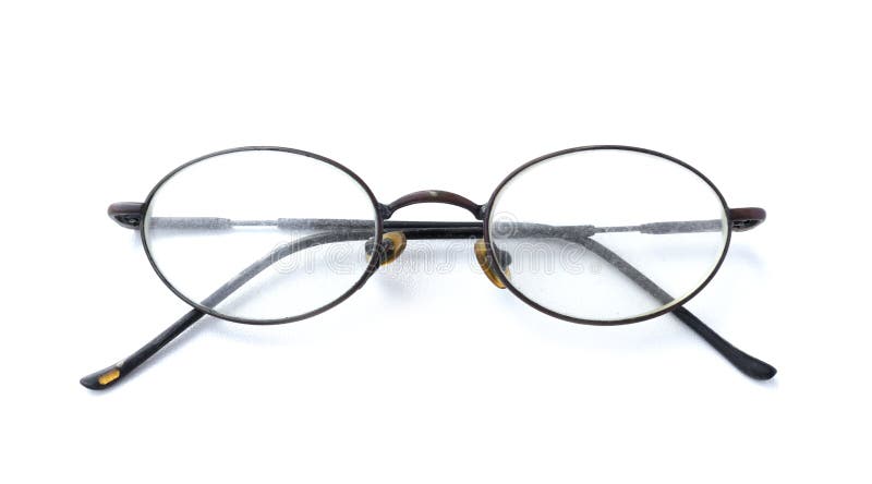 Glasses with Simple Design Isolated on White Background Stock Image ...