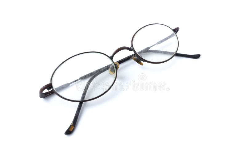 Glasses with Simple Design Isolated on White Background Stock Image ...