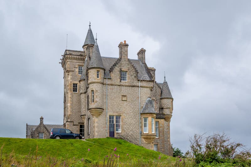 Old Glengorm Castle on the Hill Stock Photo - Image of historic ...