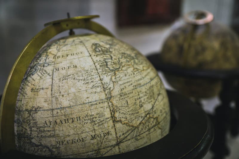 Old globe stock image. Image of north, design, cartography - 54320873