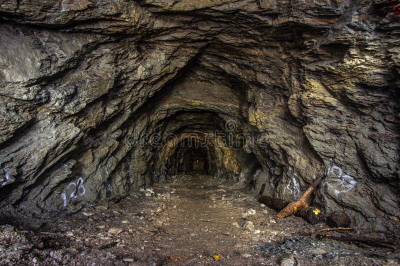 Old gold mine stock photo. Image of gold, earth, inside - 134541356