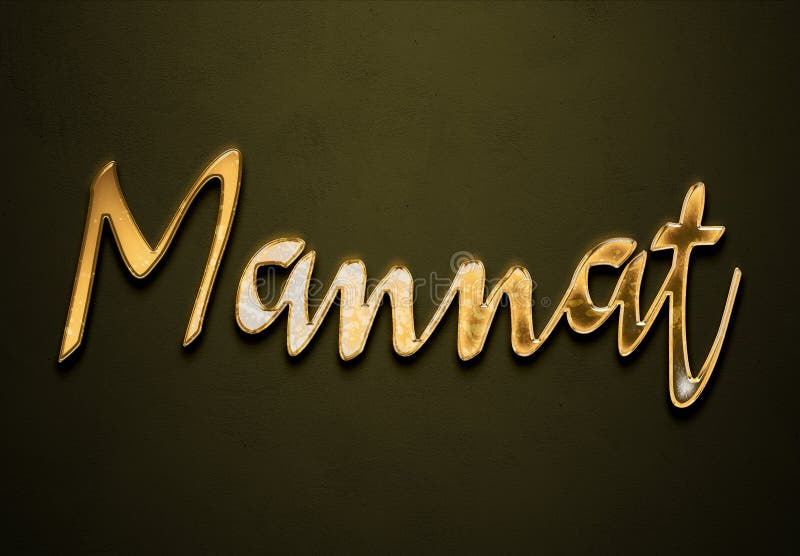 Mannat Name Logo