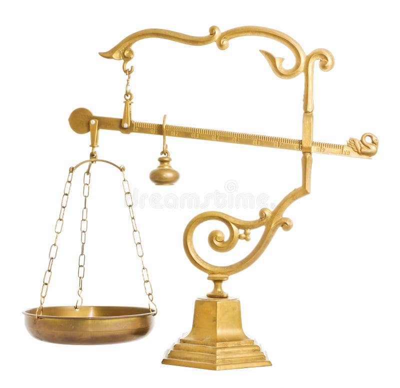Golden Balance stock image. Image of weighing, weight - 3813073
