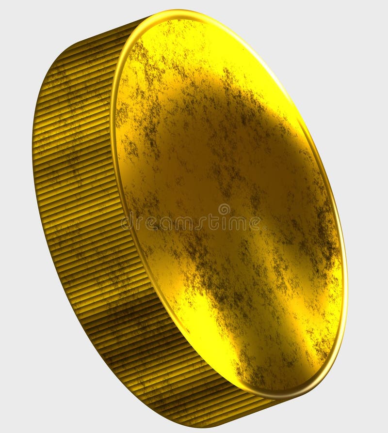 Old golden coin stock illustration. Illustration of coin - 2703108