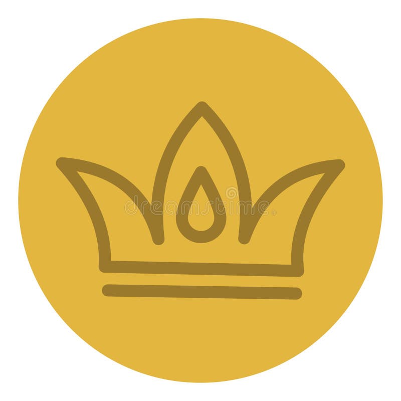 Golden cup, icon stock vector. Illustration of symbol - 260374198