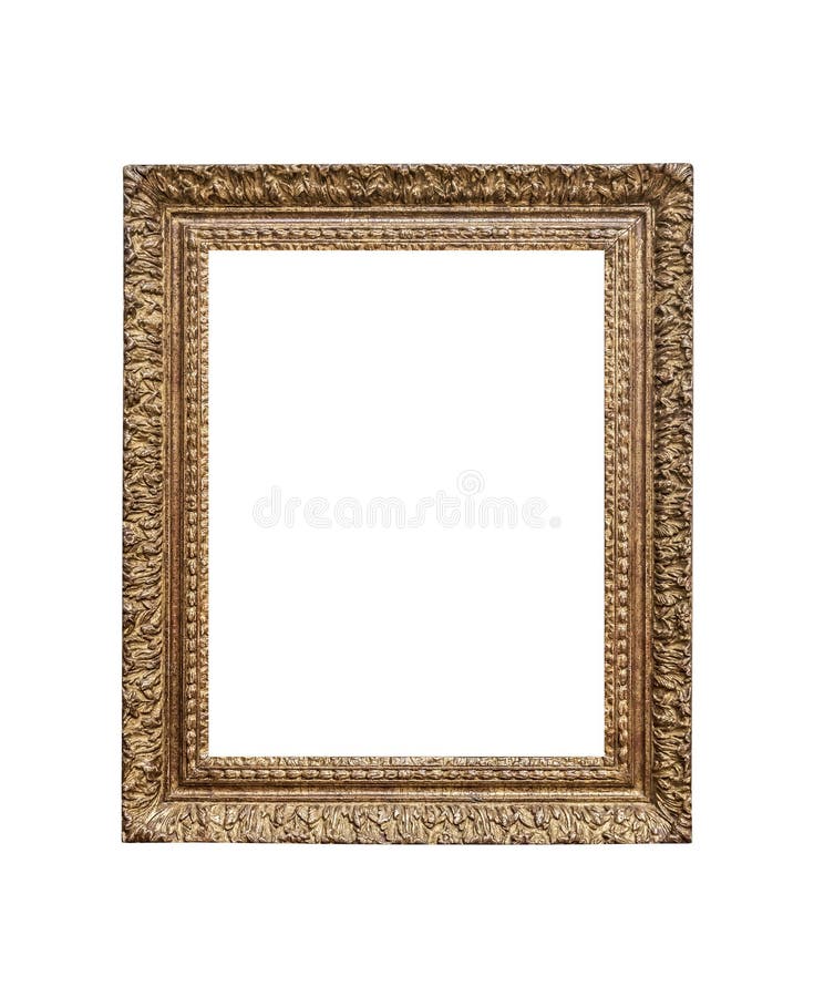 Old golden frame. stock photo. Image of gilded, wood - 108658358