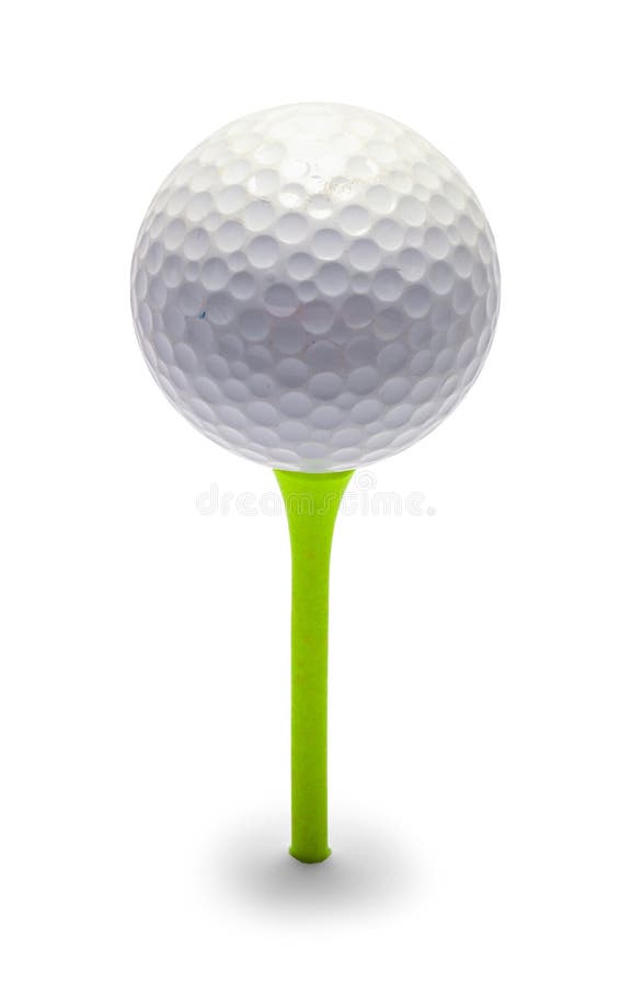 Old Golf Ball on Tee stock image. Image of sports, golf - 320665333