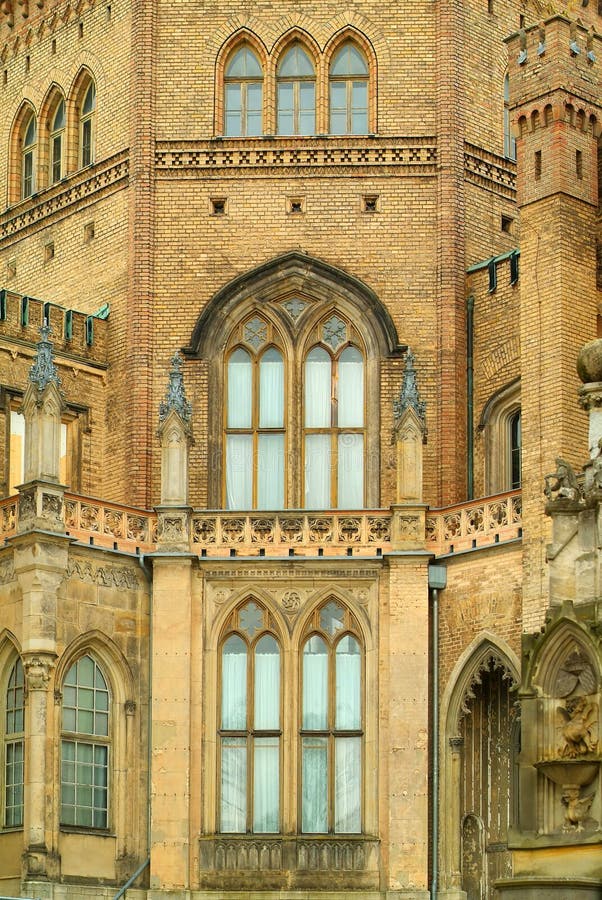 Old gothic building stock image. Image of windows, windowed - 2560165