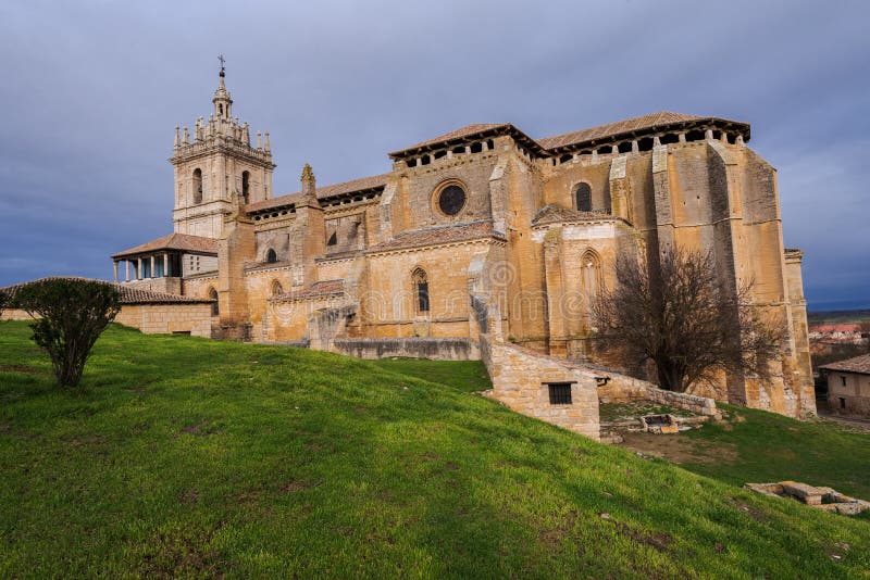 Old Gothic Style Catholic Church Back View with a Dramatic Sky in ...