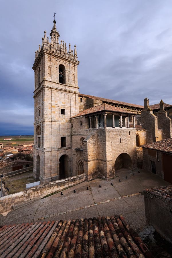 Old Gothic Style Catholic Church Front View with a Dramatic Sky in ...