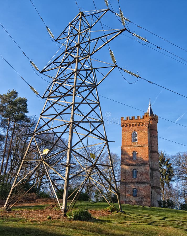 Electricity pylon or tower stock photo. Image of electricity - 8989652