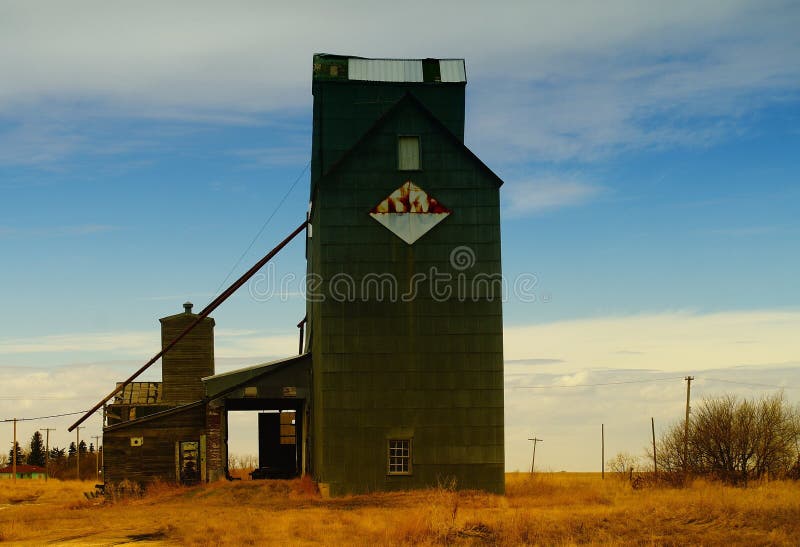 An old grain storage bin. stock image. Image of aged - 45250337