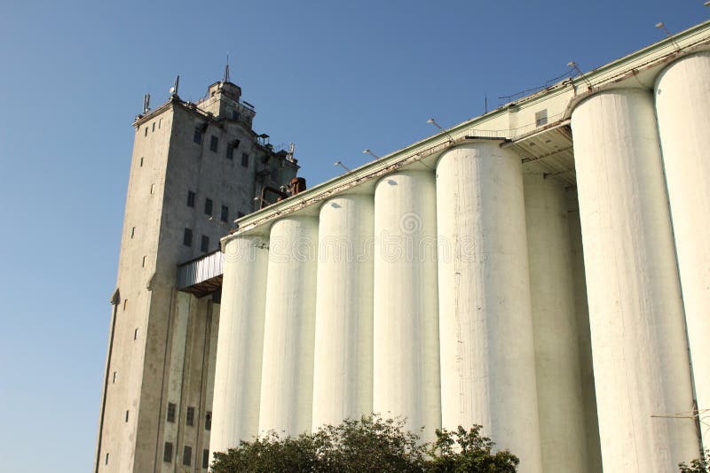 Old Grain Storage Silo. Kiev, Ukraine Stock Image - Image of wheat ...