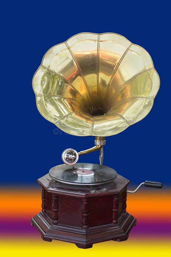 Old gramphone stock image. Image of vintage, music, gramophone - 283435383