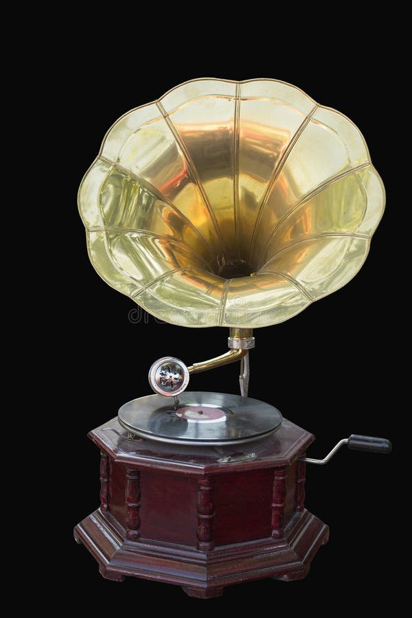 Old gramphone stock photo. Image of ancient, music, loud - 283435372