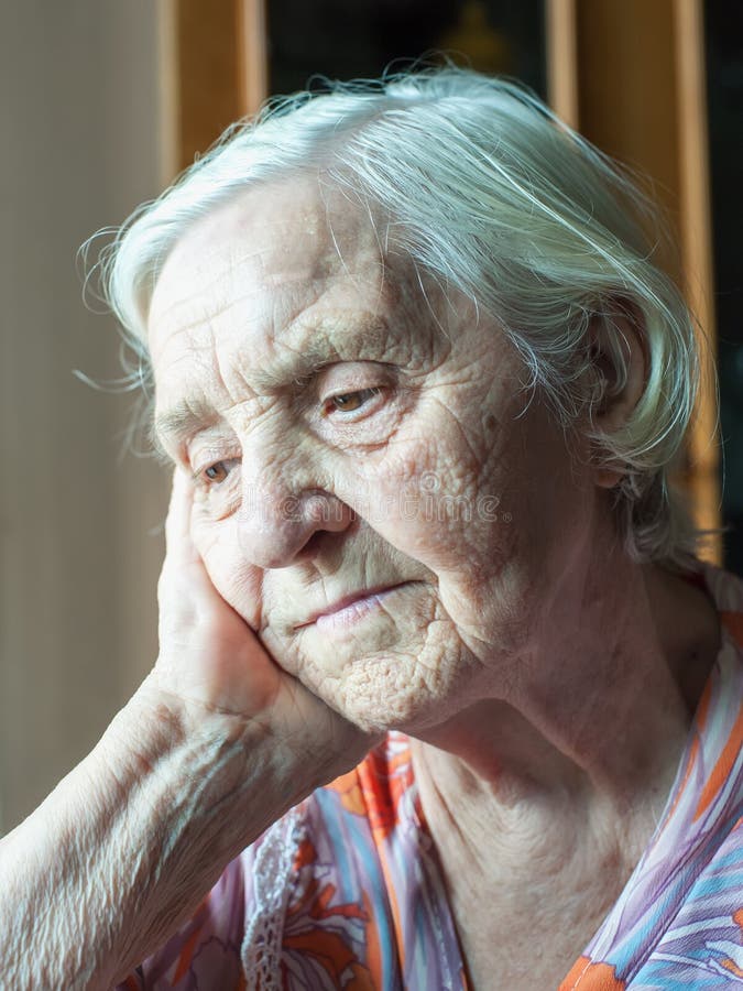 Old grandmother stock photo. Image of human, loneliness - 45378698