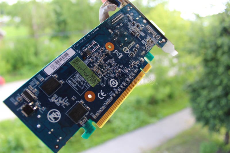 Old Graphics Card for a Computer. Editorial Stock Image - Image of ...