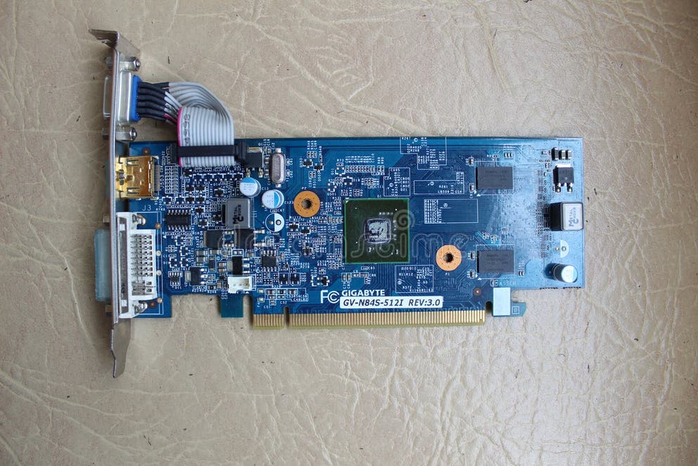 Old Graphics Card for a Computer. Editorial Image - Image of videocard ...