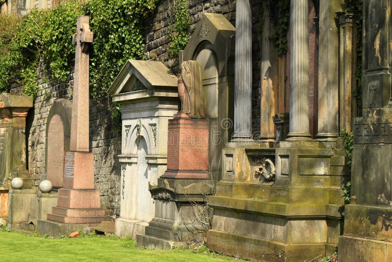 Old Graveyard in Glasgow, Scotland, UK Editorial Stock Photo - Image of ...