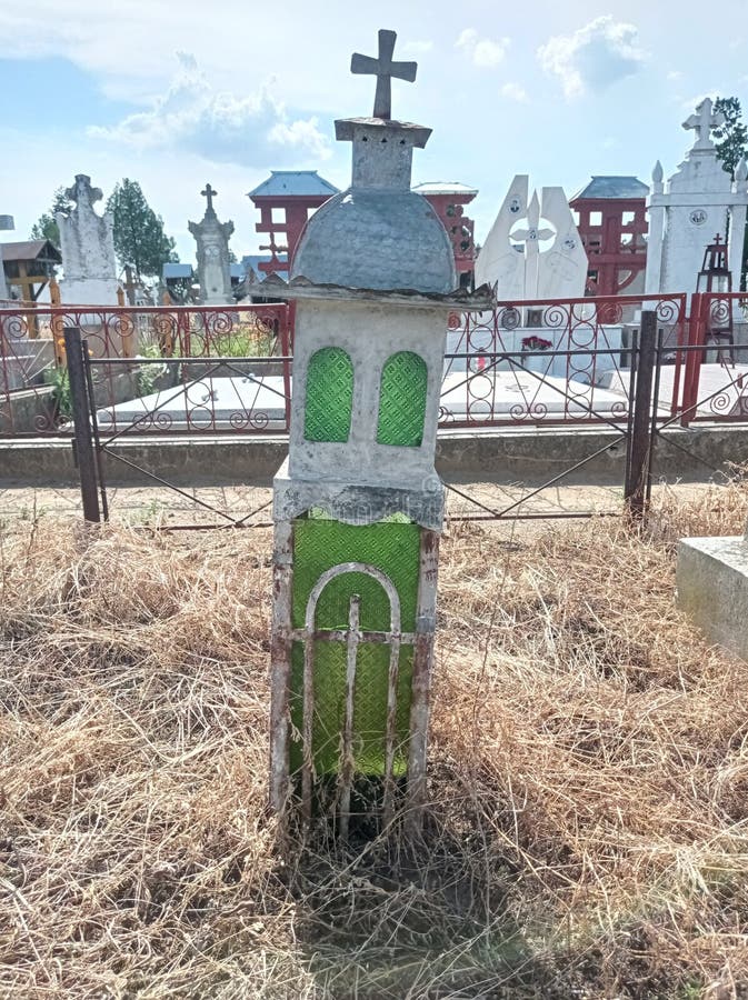 Rusty Graveyard Lamp in a Cemetery Stock Photo - Image of grim, lantern ...