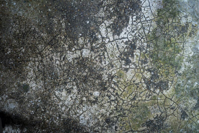 Old Gray Concrete Deteriorated and Cracked Cement Background. Rusted ...