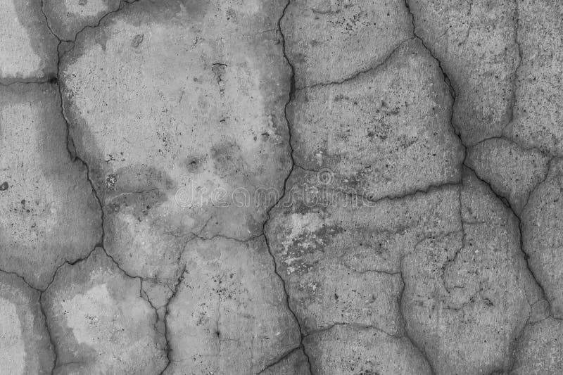 Old Gray Cracked Surface Retro Crack Concrete Broken Wall Grey Cement ...