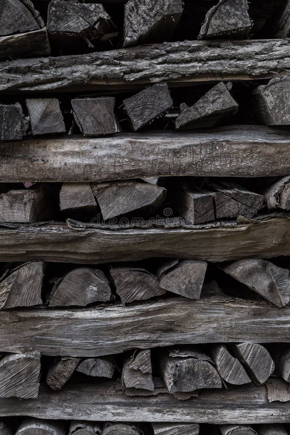 Old and gray logs stock photo. Image of heat, fire, billet - 106867744