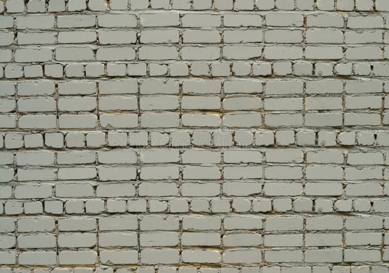 Old Gray Painted Brick Wall. Rough Light Gray Brickwork Stock Image ...