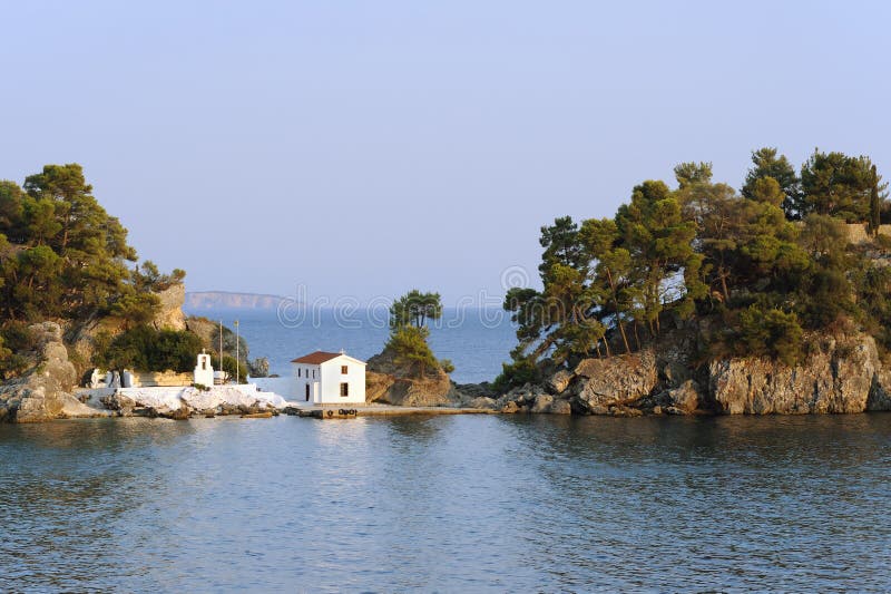 Old Greek Orthodox Church in Parga Stock Photo - Image of ionian, port ...