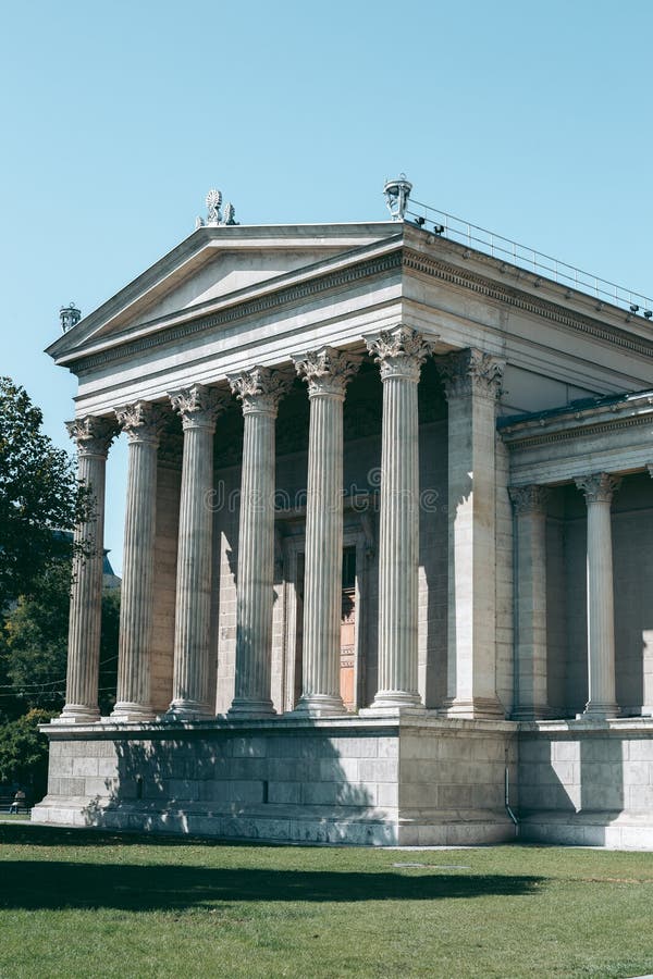 Old building with columns stock image. Image of building - 102327697