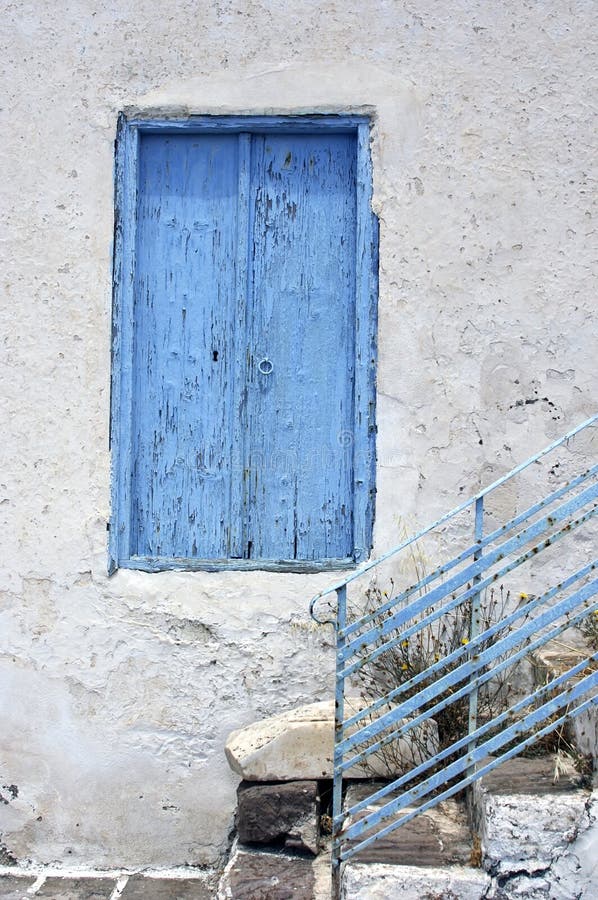Greek window stock photo. Image of mediterranean, blue - 5704092